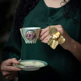 ORCHID, Contemporary Handmade Jewelry Set with Baroque Pearl – Baharnaz Gallery